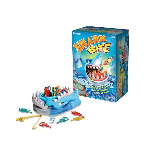 【商品概要】プレイヤーはダイスを回して釣り竿を使って海の生き物のために釣りをします。【商品説明】【商品詳細】ブランド：Pressman商品種別：おもちゃ商品名：PressmanおもちゃShark Biteゲーム( 6 Player )製造元...
