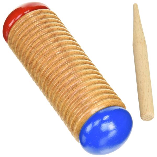 【商品概要】シェイカーとして振ってよし、ギロとして付属のスクレーパーでけずってもよし2つの顔をもつギロシェイカーは、様々な音楽のアクセントに活用いただけます約145×φ43(mm) / 約110gウッドスクレーパー付属メーカー側の意匠変更に...