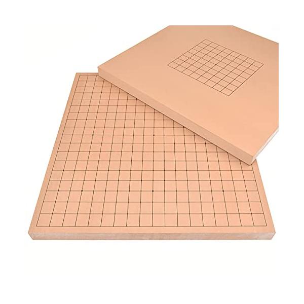 【商品概要】19路9路両用卓上囲碁盤　新桂1寸ハギ　※盤は1面で表裏の盤になりますです　※囲碁盤の材質：木製ハギ造り　新桂材(アガチス材)　※囲碁盤のサイズ：横幅約42cm×奥行約45cm　厚み約1寸将碁屋ミニ椿油：椿の種子から採取される椿...