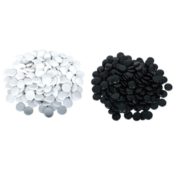 【商品概要】【囲碁を始める方に】樹脂製の碁石になります。黒石181個、白石180個の合計361個のセットになっております。初心者の練習用や棋譜の勉強にお役立てください。【補充用にも】普段お使い頂いている碁石の予備や補充用としてもお使い頂けま...