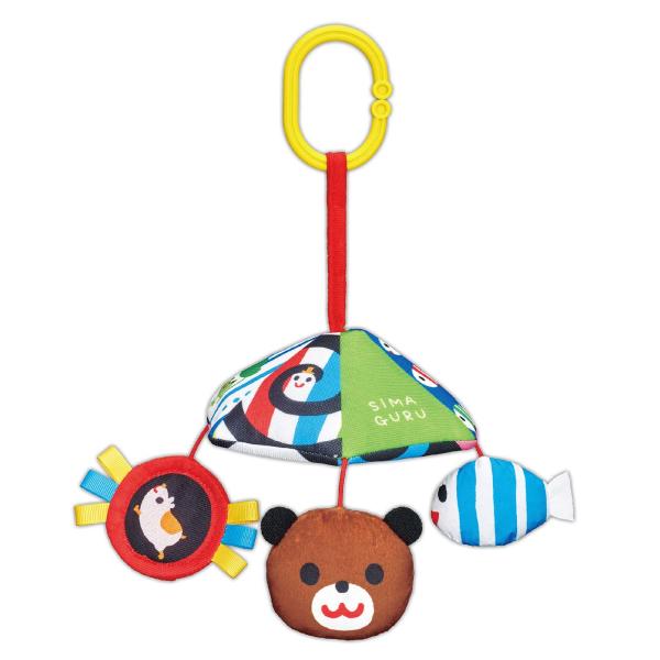 【商品概要】対象年齢:0か月以上サイズ:W200mm×H310mm×D200mmベビーカーの振動や風により、わんわんやお魚たちがやさしく揺れます。手の遊びや音を楽しみながら赤ちゃんの好奇心を育みます。カラフルなタグ付きのハムスターは裏返すと...