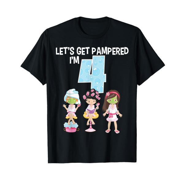 【商品概要】Let's Get Pampered I'm 4 Year Old Spa Day Birthday Party gift for little girls toddlers. Cute girl spa theme birth...