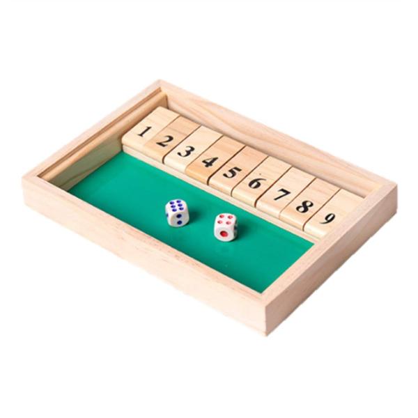 【商品概要】シャット・ザ・ボックス Shut The Box シャットザボックス ゲーム サイコロ パーティ ボード サイコロゲーム ダイス 数字 木製 脳トレ　販売です！家族ゲーム、バーゲーム、パーティーゲーム、ボードゲームとして歴史があ...