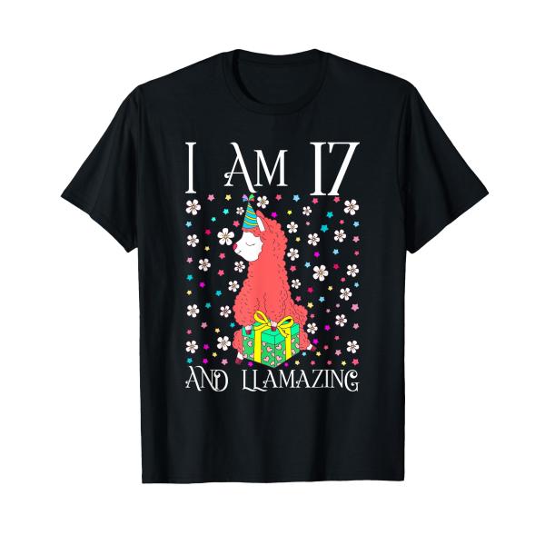 【商品概要】I am 17 and llamazing - funny llama 17th birthday anniversary gifts for girls, outfits for her, kids - girls, and ...