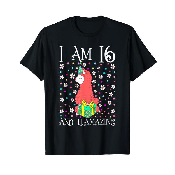 【商品概要】I am 16 and llamazing - funny llama 16th birthday anniversary gifts for girls, outfits for her, kids - girls, and ...