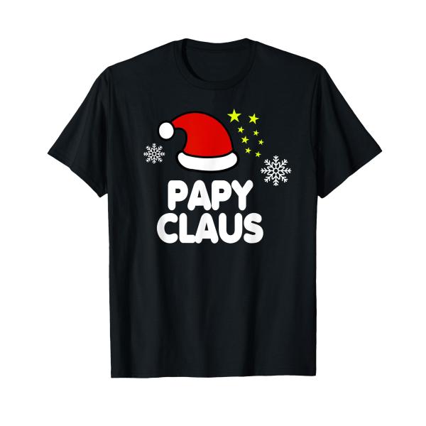 【商品概要】Christmas Gift shirt for daddy Papy Claus Tees Santa Claus Hat Papy Claus Gift Shirt For Christmas holidayFather's...