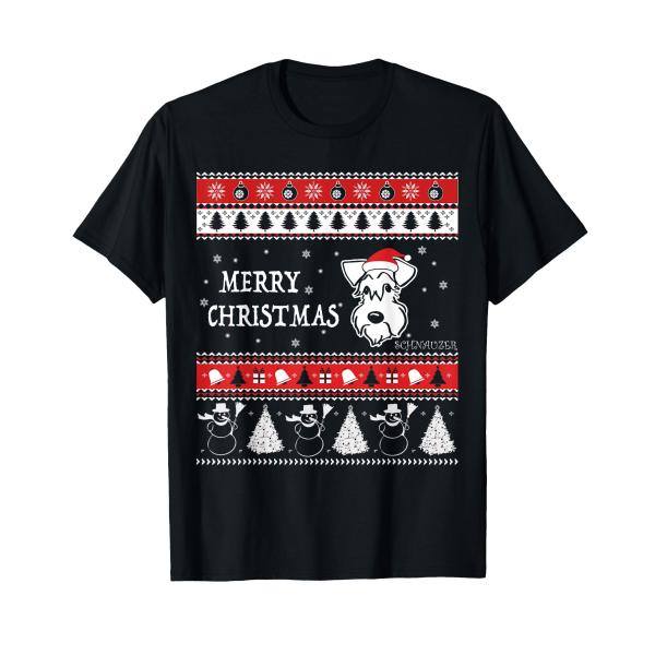 【商品概要】Our Schnauzer Christmas Ugly Funny Sweater Shirt says Merry Christmas Mini Schnauzer or Standard or Giant Schnauze...