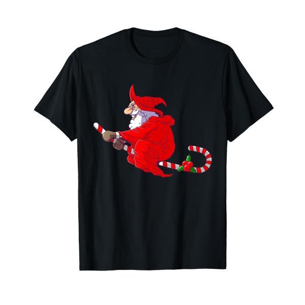 【商品概要】Awesome Santa witch shirt for anyone who loves funny Christmas designs. Features a Santa with a witch hat riding a...