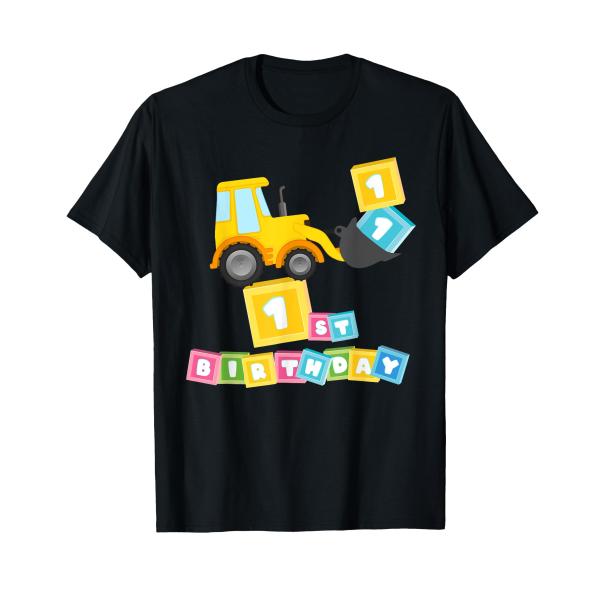 【商品概要】1st Birthday Digger Loader Construction Truck Party Gift. 1st Birthday Gift Construction Truck Party 1 Year Old bi...