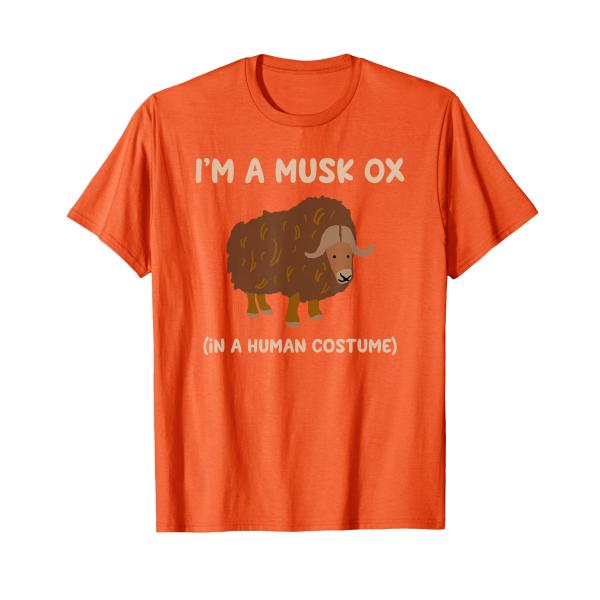 【商品概要】Musk Ox Costume Shirt. Funny Musk Oxen tshirt with funny and cute cartoon musk ox design.This Musk Ox Costume T-Sh...