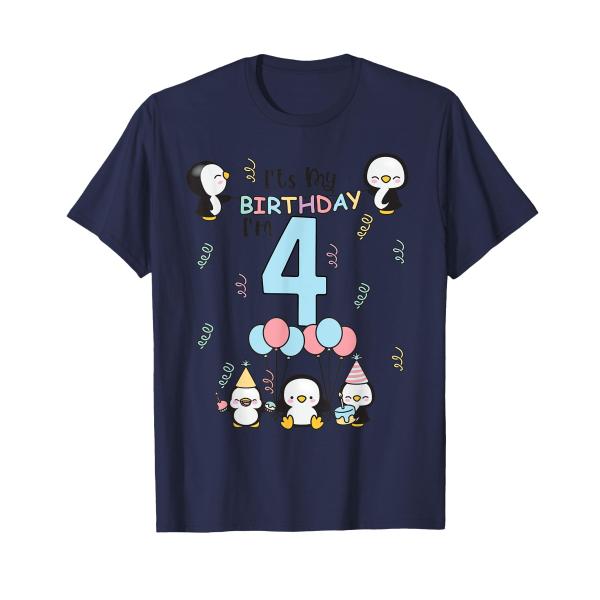 【商品概要】It's My Birthday I'm 4 Kawaii Penguin Birthday Party 4 Year Old Birthday Boy or Girl. Celebrate your birthday with...