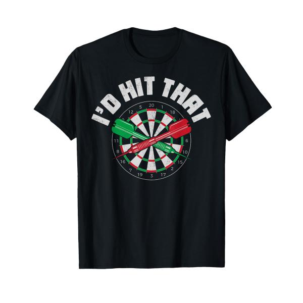 【商品概要】I'd Hit That Darts Dartboard Dart Board Target Vintage Clothing Sports Gifts. Distressed retro graphic apparel des...