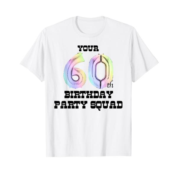 【商品概要】T-shirt fits perfectly to the typical 60th Birthday Party decoration supplies, and with the matching sash and crow...