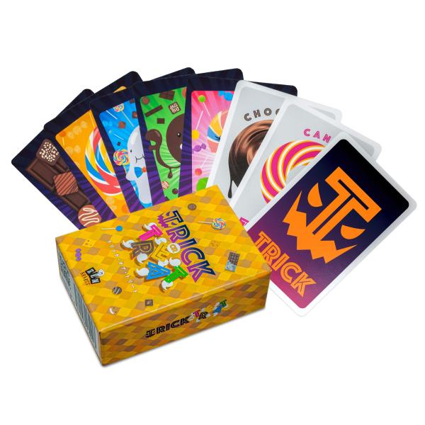 【商品概要】【商品説明】ZEN SELECTから販売されたカードゲーム 記念すべきTRICK OR TREATの初版です！ 別で販売しているキャンディとチョコの絵柄が全て違う 新しいバージョンは別で販売しております【商品詳細】ブランド：ZE...