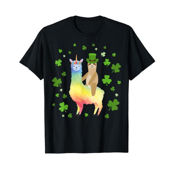 【商品概要】Leprechaun Sloth Riding Llama Unicorn St Patricks Day design is a perfect gift idea for teachers, nurse, family an...