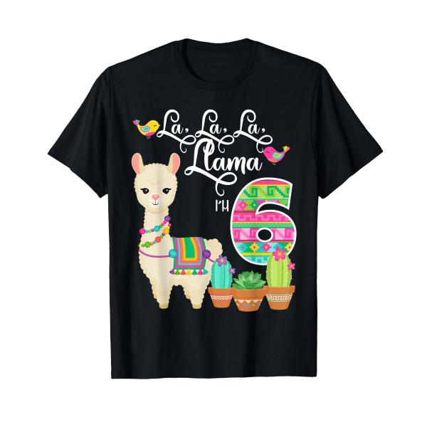 【商品概要】Perfect 6th Birthday Farm Llama Animals design for Toddler girls turning 6. Featuring a colorful llama cactus La L...