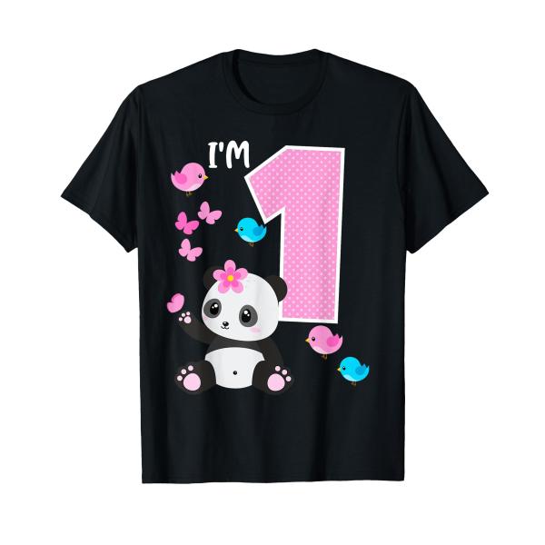 【商品概要】Perfect 1st Birthday Girl eucalyptus bamboo forests Panda Animals for Toddler little girl turning 1. Featuring a c...