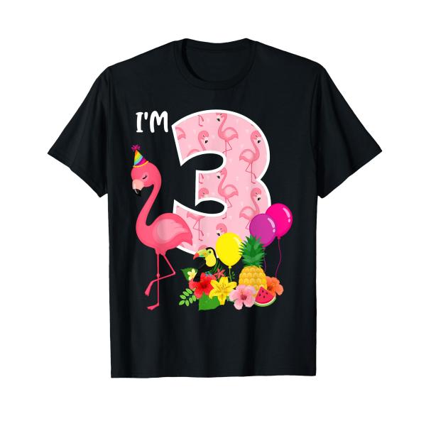 【商品概要】Perfect 3rd Birthday Flamingo bird Animals design for Toddler girls turning 3. Featuring a colorful flamingo flowe...
