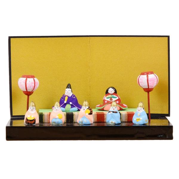 【商品概要】サイズ：横幅11×奥行6×高さ7cm　雛人形 ミニ コンパクト ひな人形 かわいい雛人形 コンパクト ミニ かわいい ひな人形女の子の初節句飾りです・雛人形はコンパクトサイズから段飾りまで豊富な品揃えです。・親王飾りやケース入り...