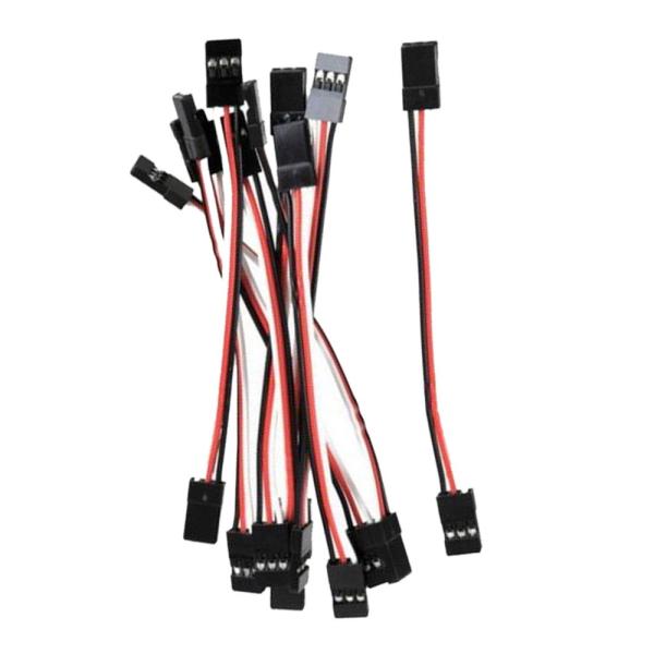 【商品概要】製品名：サーボ JR 双葉のためのオスのオスの延長ケーブル。長さ：10CM。色：黒と赤と白。シンプルな3線ケーブルです。ボードからボードへのジャンプなどに最適です。両端に3ピンJST REコネクタがあります。実用範囲：クワッドコ...