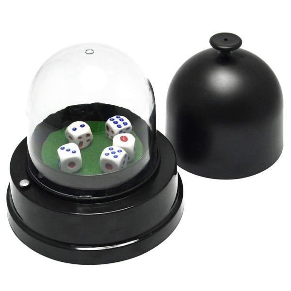 【商品概要】【高品質】：電動サイコロカップは精巧なデザインで、バーやカラオケ向けに特別設計されています。注意: 電池は付属しておりません。【操作簡単】：ワンタッチ操作で簡単にサイコロを振れ、ゲームの楽しさをアップ。【耐久性抜群】：高品質な耐...