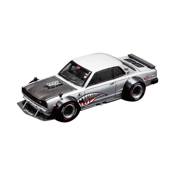 【商品概要】POP RACE x Enigma 1/64スケールミニカー。ダイキャストモデル。Pop Race × Enigma コラボレーションによるブリスターパッケージ仕様第5弾、「SKYLINE GT-R V8 DRIFT (HAKO...