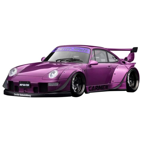 【商品概要】ignition model 1/18スケールミニカー。レジンモデル。「RWB 993 」を1/18スケールレジンモデルで再現。ボディカラー:パープルメタリック。WORKマイスターS1タイプ18インチホイール (ブロンズポリッシ...