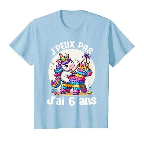 【商品概要】幼児向けのたまらないバースデーデザイン。 愛らしいユニコーンとピニャータ、そして「I Can Not I am 6歳」という言葉を想像してみてください。 このビジュアルは誕生日を祝うのに最適です。カワイイとユーモアのタッチ。あな...