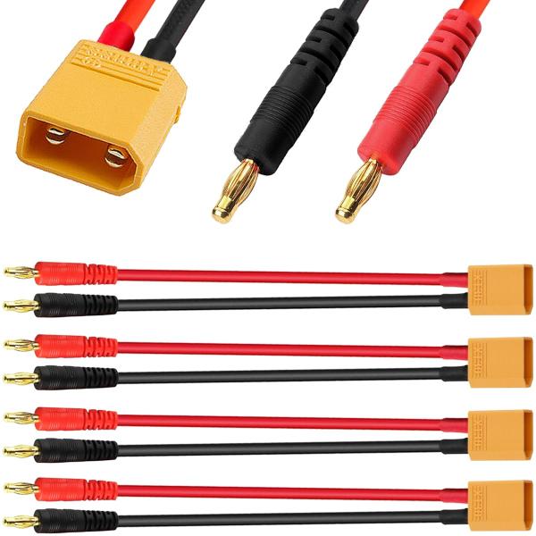 【商品概要】用途：XT30コネクタは、RC LiPoバッテリー充電器、FPV、RC飛行機、クワッドコプターなどに広く使用されています。安全で信頼性の高い電源コネクタです。用途：XT30コネクタでバッテリーに直接接続し、4mmバナナプラグで充...