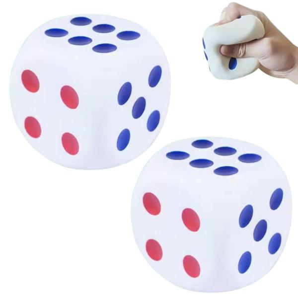 【商品概要】楽しく遊べるビッグサイズ！ 　8×8×8cmの大きなサイコロで、すごろくやパーティーゲームをもっとダイナミックに！視認性が高く、盛り上がること間違いなし。ぎゅっと潰せてストレス発散 　ソフトな素材でできており、握るとぷにっと潰れ...