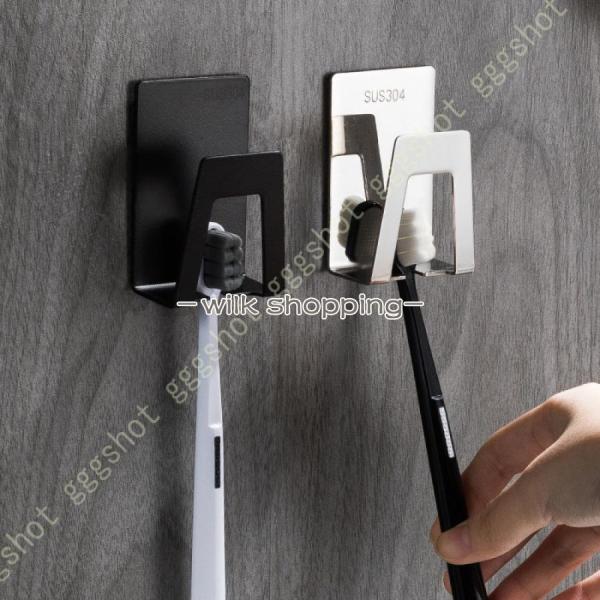 商品の説明◆材質：ステンレス素材◆カラー：写真通り◆サイズ：歯ブラシホルダー=5*7.5*2.5cm（カップなし）。A=1個入り、B=2個入り。製品図を見てください！收納便利：ホルダーは、すべての歯ブラシの99.99%に適合します。毎日の歯...