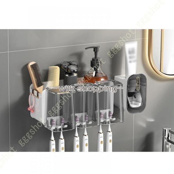 商品の説明◆材質：ABS素材で作られています。◆カラー：写真通り◆サイズ：2本のコップスタンド=13.8*7.3*9.2cm、3本のコップスタンド=20.8*7.3*9.2cm、4本のコップスタンド=27.6*7.3*9.2cm。歯磨き粉デ...