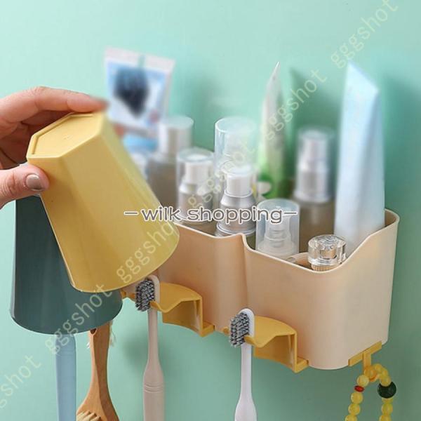 商品の説明◆材質：PP、プラスチック素材で作られています。◆カラー：写真通り◆サイズ：A=9*8.5*16.5cm（カップなし）、B=9*8.5*24cm（カップなし）、C(歯磨きコップ×2)、D(歯磨きコップ×3)、E(歯磨きコップ×4)...