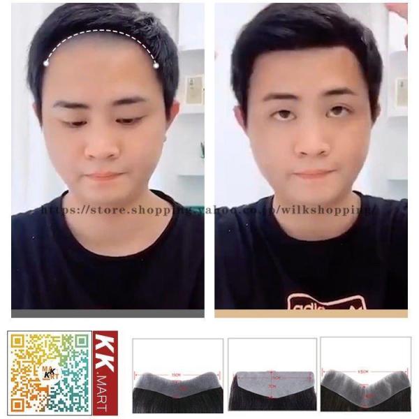 【品名】：メンズウィッグ（部分ウィッグ）【タイプ】：全タイプ【素材】：人毛100％【サイズ】：写真参考【産地】：男性用　メンズウィッグ ショート　ウィッグ 部分ウィッグ　つけ毛　グラデーション ウイッグ カール ウェーブ 自然  エクステ ...