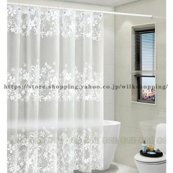 商品：シャワーカーテン【素材】：peva素材【防水速乾?防カビ】ポリエステル素材の滑らかな特性のため、入浴時にシャワーカーテンが体に貼り付けを効果的に防ぐことができます。撥水加工を採用して、お風呂に入ったでも浴室を乾燥に保ちます。カビも生え...