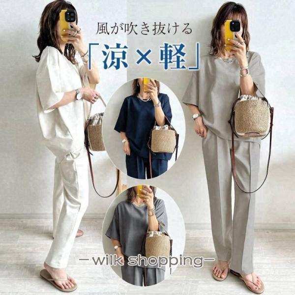 ■販売内容：トップス+パンツ■素材：ポリエステル　コットン■伸縮性：なし　 透け感：なし■色：オフホワイト　グレー　ネイビー■サイズ詳細情報：約トップスS:着丈60-68cm バスト116cm 肩幅56cm 袖丈19cmM:着丈62-70c...