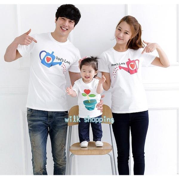 内容：トップス一枚単品販売です素材：綿親子ペアがかわいい！父の日、母の日、、誕生日のギフト、パパ、ママとお子様とのお揃いに◎☆運動会、夏休み、海、プール、旅行、公園、ルームウェア、デイリーユース、スポーツ　等にオススメ！！。サイズは、実寸を...