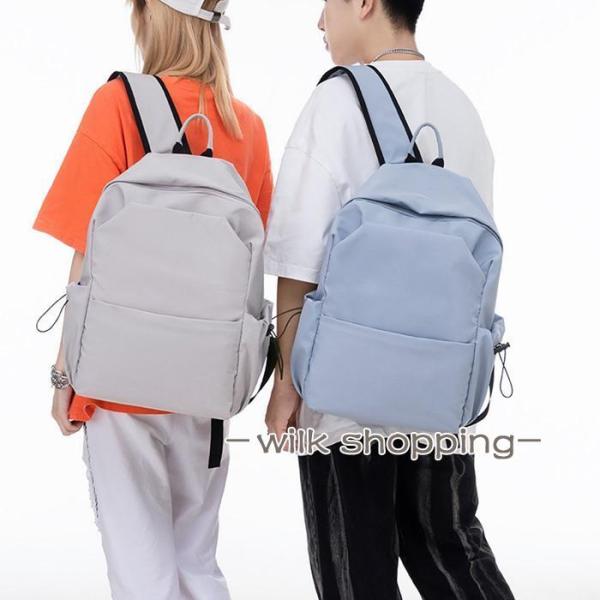 リュックサック リュック バックパック 撥水加工 レディース メンズ 男女兼用 大容量 シンプル おしゃれ a4 スポーツ 旅行 通勤 通学 中学校 大学生 黒 ペアルック お揃いkaiwan01【素　材】ナイロン、ポリエステル【サイズ】F...