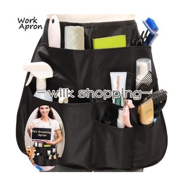 ハーフタイプのワークエプロンです。ポケットがたくさんついているので掃除道具やDIYの道具などを入れたりと、多機能にお使いいただけます。【サイズについて】画像をご参照ください。【素材について】ポリエステル【カラーについて】生産ロットにより柄の...