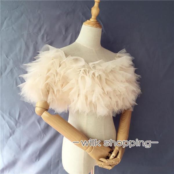 キーワード：ウエディングショール ブライダルケープ ショール ボレロ ケープ 肩掛け ストール ウェディング小物 ブライダル 花嫁 結婚式 二次会 披露宴 パーティー フォマール イベント 前撮り 演奏会 発表会 成人式 卒業式 レース 羽...