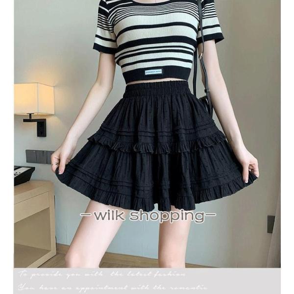 ◆販売内容：スカート◆素材：ポリエステル◆色：ホワイト ブラック ◆伸縮性：なし 透明度：なし◆サイズ詳細情報：約S:着丈36cm ウエスト60-92cmM:着丈36cm ウエスト94-96cmL:着丈37cm ウエスト68-100cmXL...