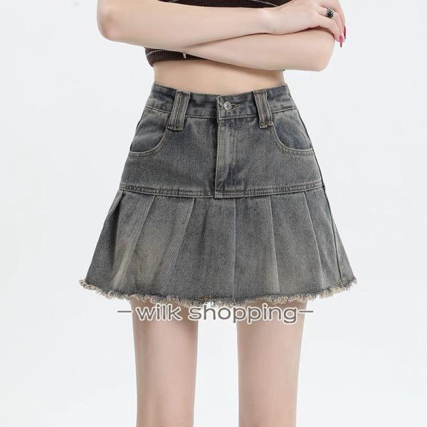 ◆販売内容：スカート◆素材：コットン　ポリエステル◆色：グレーブルー◆伸縮性：なし 透明度：なし◆サイズ詳細情報：約XS:ウエスト60cm ヒップ86cm 着丈34cmS:ウエスト64cm ヒップ90cm 着丈35cmM:ウエスト68cm ...