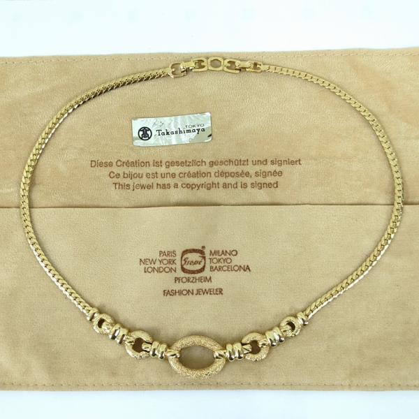 ■商品情報【管理番号】1201-14tre1000OO【アイテム】ネックレス【対象】レディース【付属品】専用袋あり（ほんの少し汚れあり）【商品説明】1201-14tre1000OOGrosse グロッセ ネックレス ゴールドカラー【コンディ...