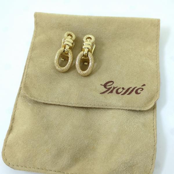 ■商品情報【管理番号】1201-15tre800OO【アイテム】イヤリング【対象】レディース【付属品】専用袋あり（ほんの少し汚れあり）【商品説明】1201-15tre800OOGrosse グロッセ イヤリング ゴールドカラー【コンディショ...