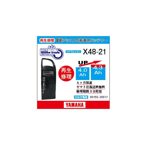 【★即納★新品電池の交換で100％性能が復活します、往復送料無料、6か月間保証、★バッテリーケース洗浄無料】 バッテリーの走行距離が短くなったり、自転車の表示が急に下がったりしていませんか？ お客様のバッテリーをお預かりし、バッテリーの電池...