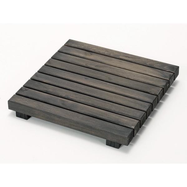 サイズ：30cm×30cm×厚み4cm　色：ブラウン 約1.1kg/枚12枚セット（1枚あたり単価1,540円） 1平米あたり17,111円（税込）　素材：高耐久の米国産ヒバ材ウッドデッキは匠が手作りしています。厚みのある無垢材を贅沢に使用...