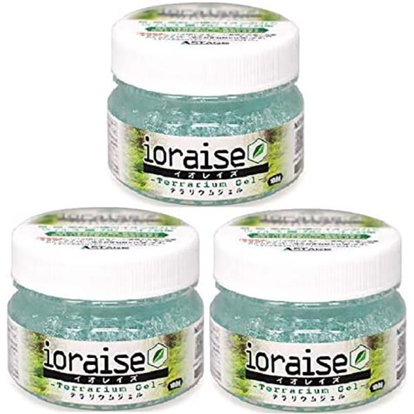 イオレイズ【ioraise】テラリウムジェル【100g】 お得な3個セットあなたの大切なペットの飼育ケージ内環境改善！！イオンの効果で「抗ウイルス・抗菌・消臭・カビ」対策が出来ます。食品添加物で出来ており、安心・安全にご使用いただけます。次...