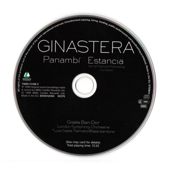 ●　収録内容※商品はCD（ディスク）のみです。解説書・帯・プラスチックケースはありません。　なお、発送時には不織布ケースに入れ、クッション（プチプチ）封筒で発送いたします。　1998年デジタル録音。組曲版で有名な“エスタンシア”ですが、バレ...