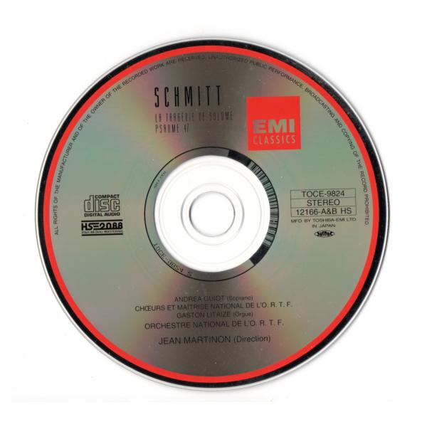 ●　収録内容※商品はCD（ディスク）のみです。解説書・帯・プラスチックケースはありません。　なお、発送時には不織布ケースに入れ、クッション（プチプチ）封筒で発送いたします。シュミット:01　詩篇第47番 op.3802　バレエ音楽「サロメの...