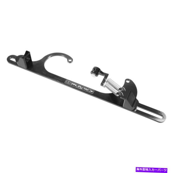 Throttle Body PFECB4150BK PROFLOWスロットルケーブルブラケット、ビレットアルミニウム、ブラックアノード化、ho PFECB4150BK Proflow Throttle Cable Bracket, Bill...